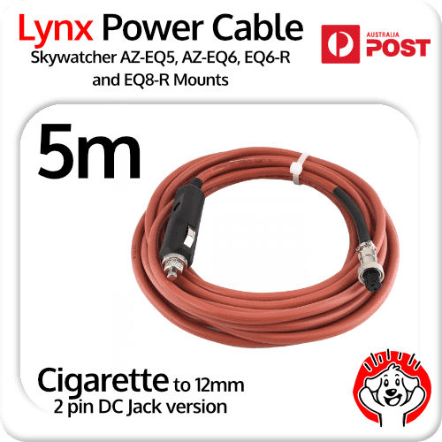 5m Lynx Astro Silicone Power Cable for Sky-Watcher AZ-EQ5 / AZ-EQ6 ...