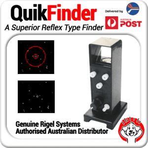 Rigel Systems QuikFinder Compact Reflex Sight with Built-in Dew Shield ...